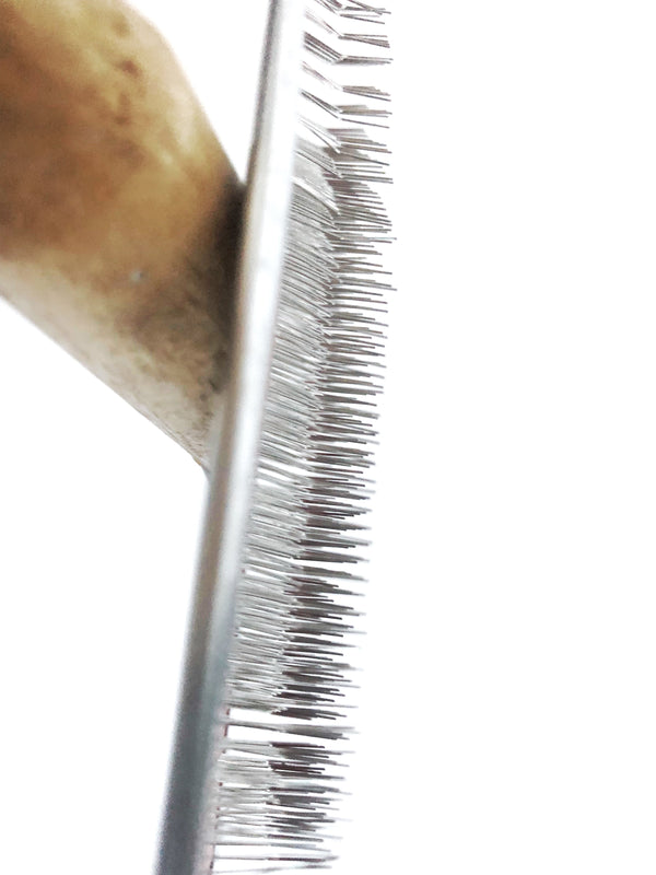 Metal Bristle Wool Sheepskin Carding Wire Brush - Mini - Sourceress