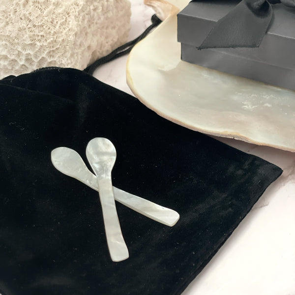 Mother of Pearl Caviar Spoons (Boxed Set 2) - Sourceress
